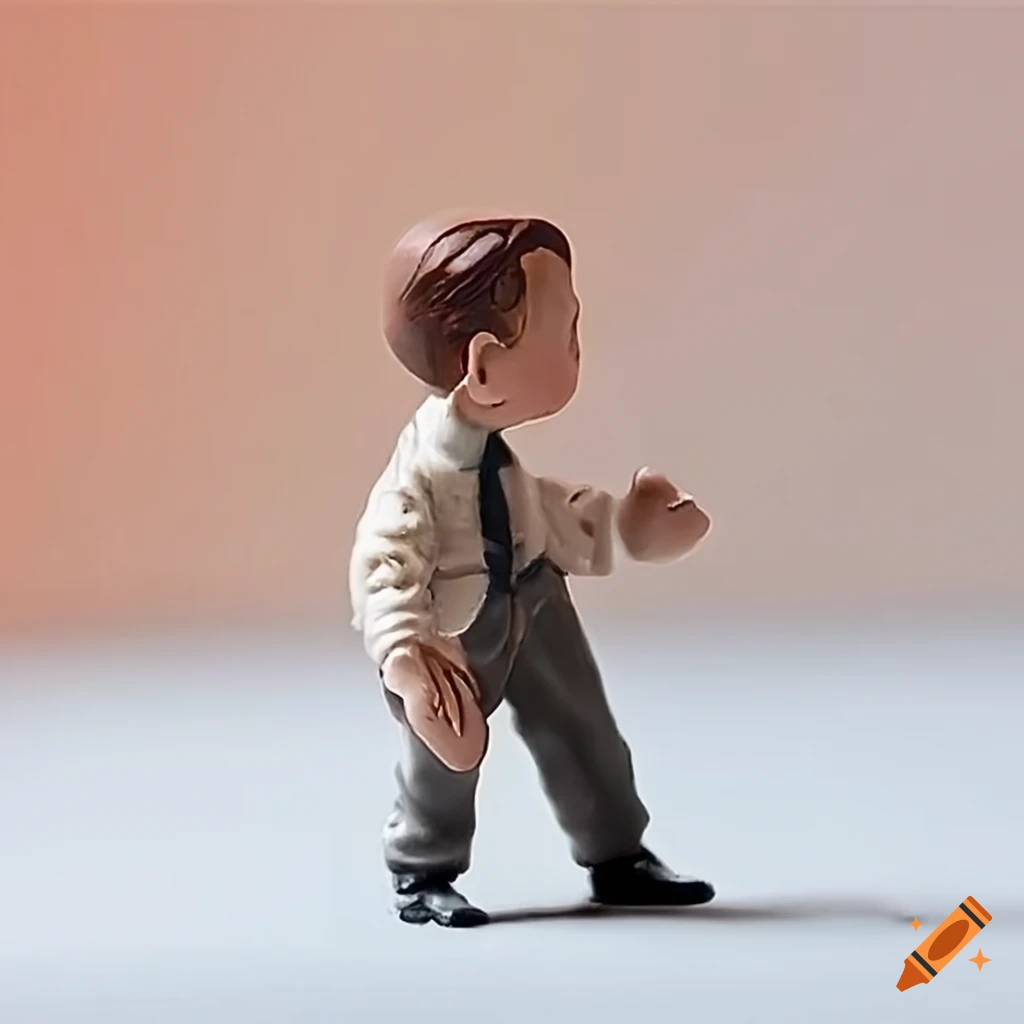 Norman rockwell-style miniature figurines