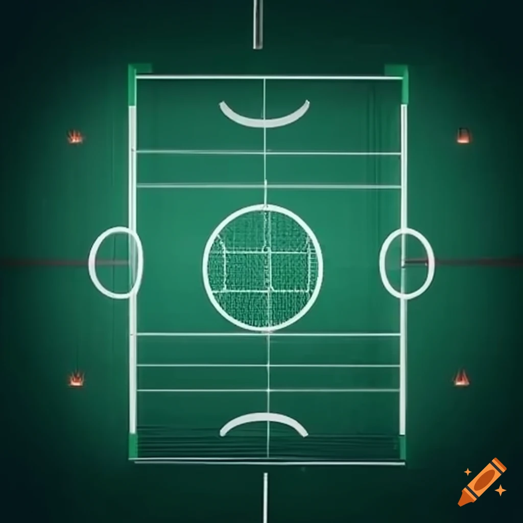 Multi-sport facility with various courts and pitches on Craiyon