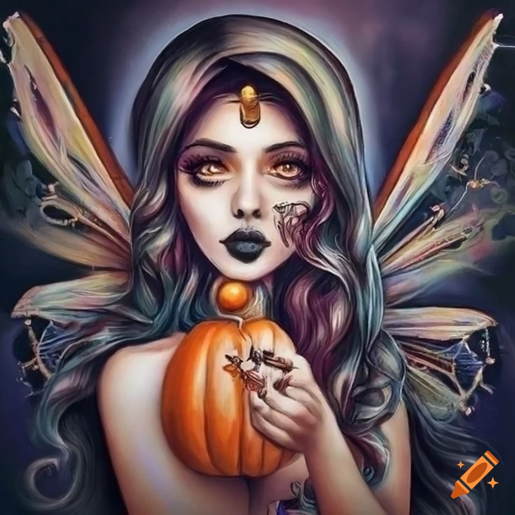 Chicano art of a captured fairy on Craiyon