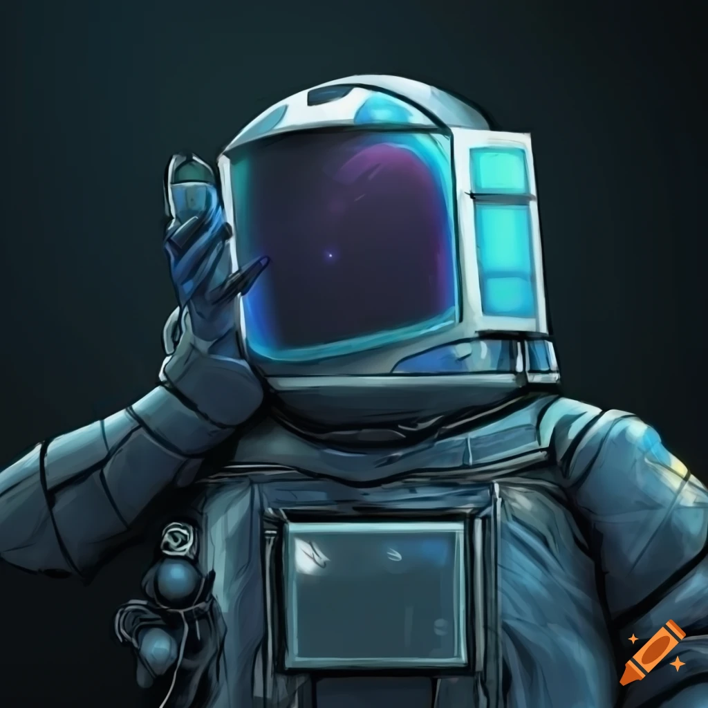 Ghost astronaut on Craiyon