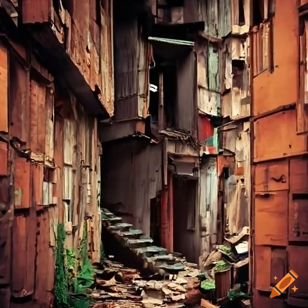 Aesthetic slums in urban china wallpaper on Craiyon