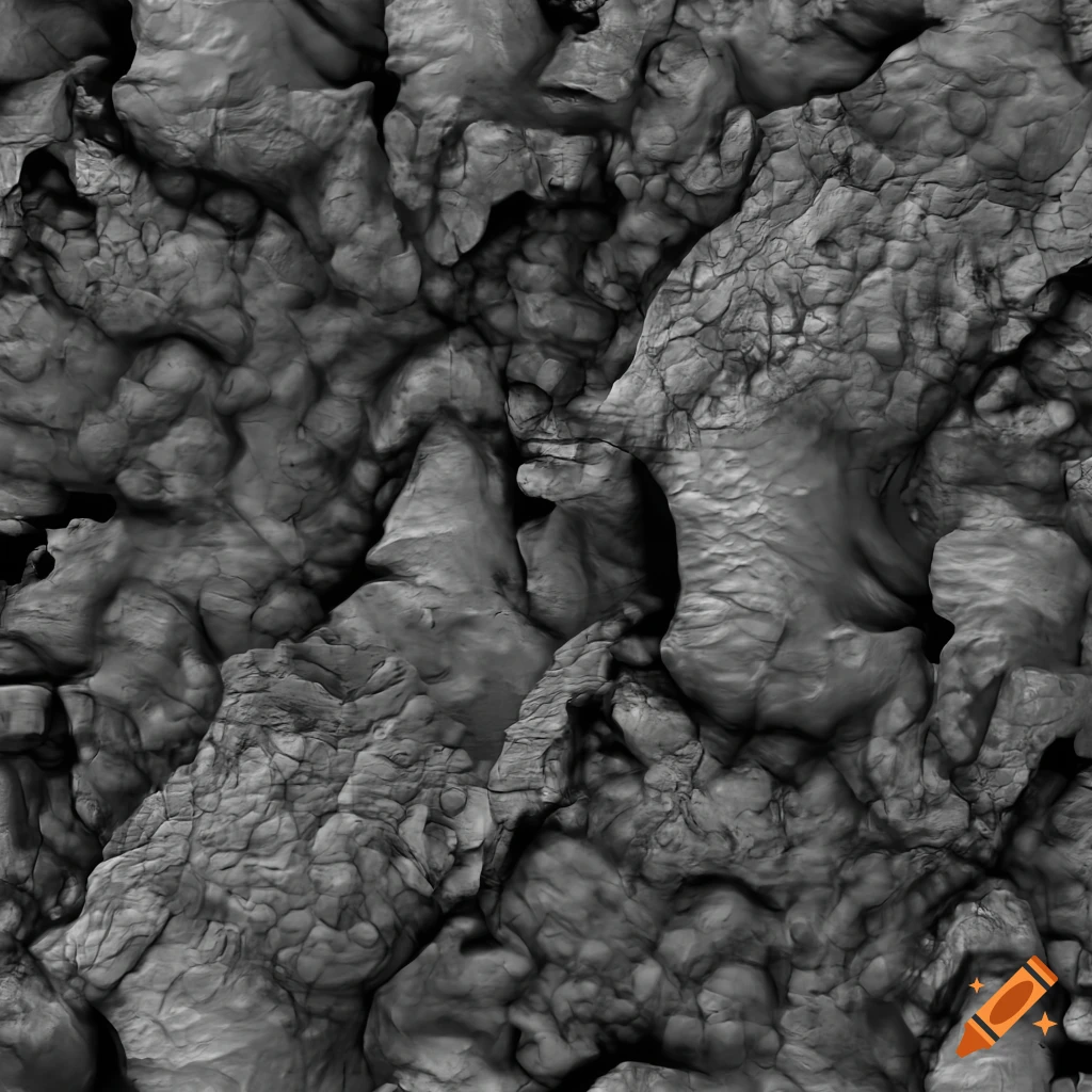 Seamless grayscale rock texture on Craiyon