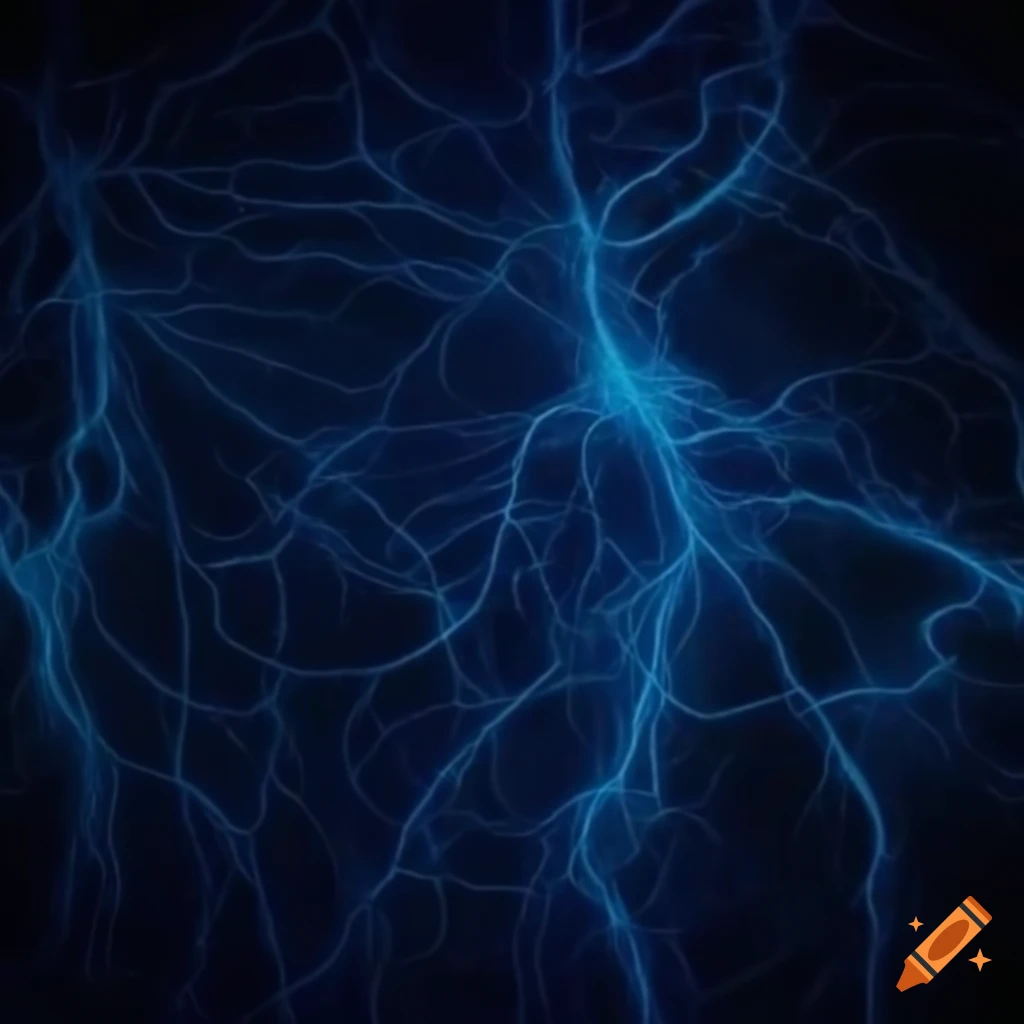 Blue brain with particles