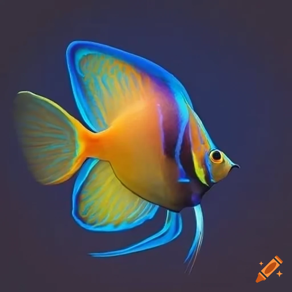 Image of a fish with angelic features