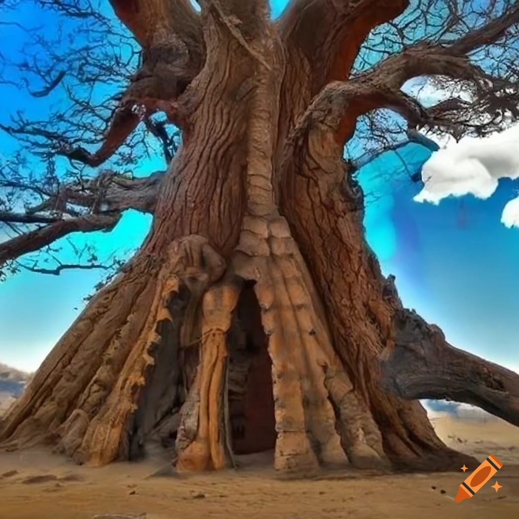Image of a frozen tree with ice crystals and a figure at its base on ...