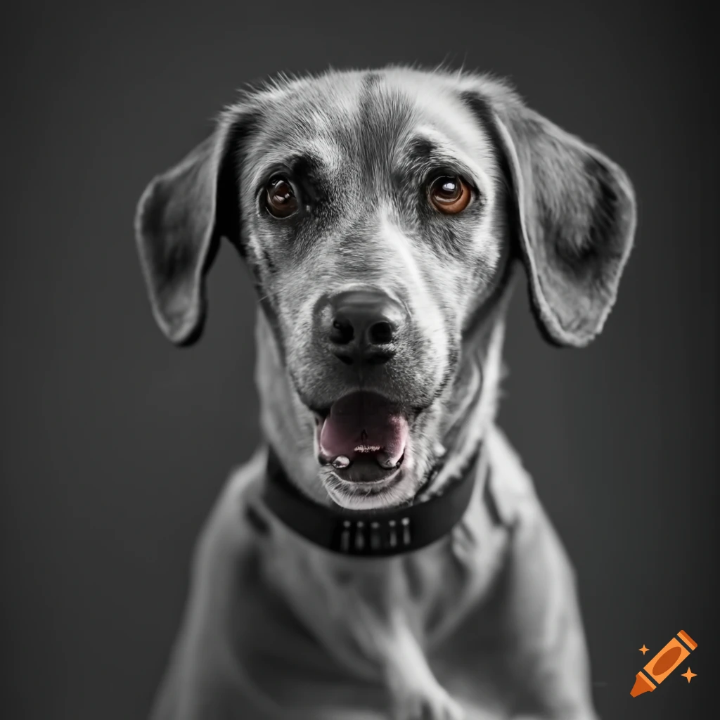 Close-up of a dog on Craiyon