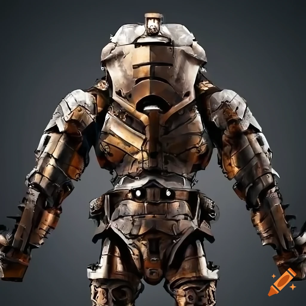 Cat in power armor on Craiyon