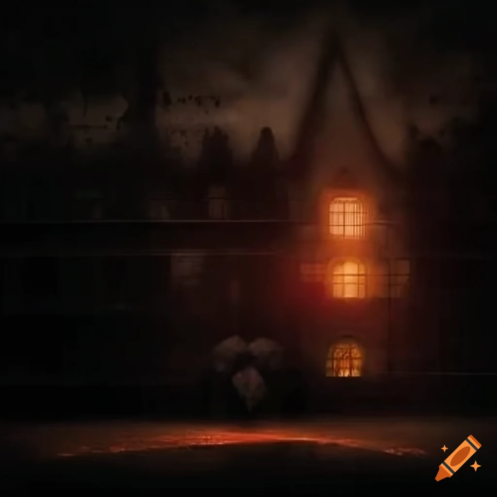 Spooky soccer ground on Craiyon