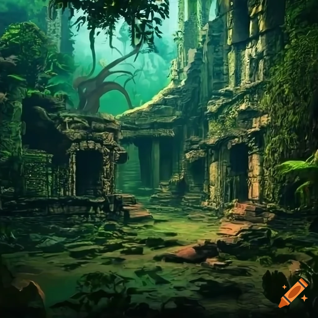 Sunrise In Jungle Ruins sunrise-in-jungle-ruins