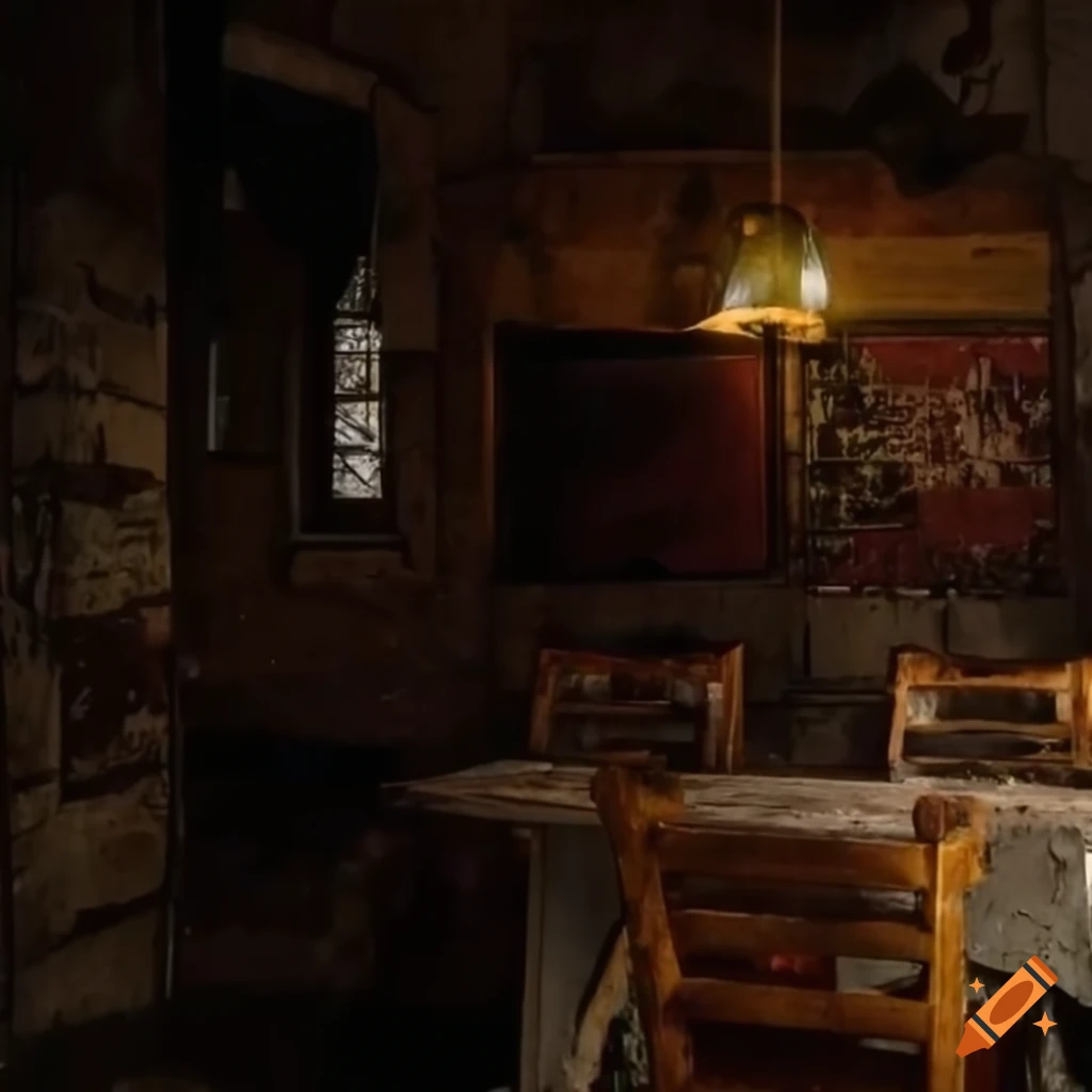 Analog horror cafeteria on Craiyon