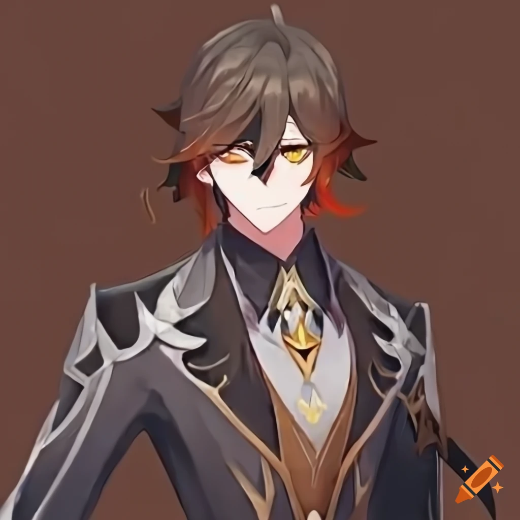 Zhongli character from genshin impact on Craiyon