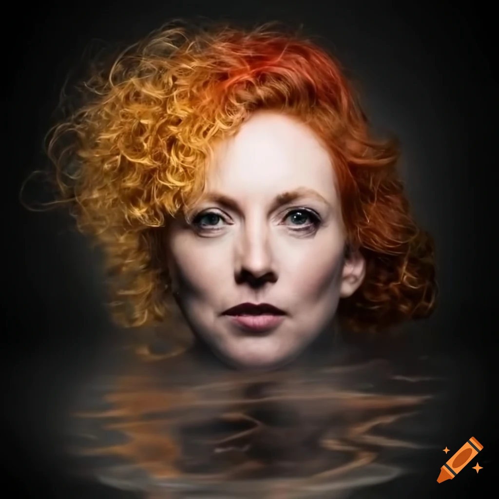 Dramatic portrait of anneke van giersbergen on Craiyon