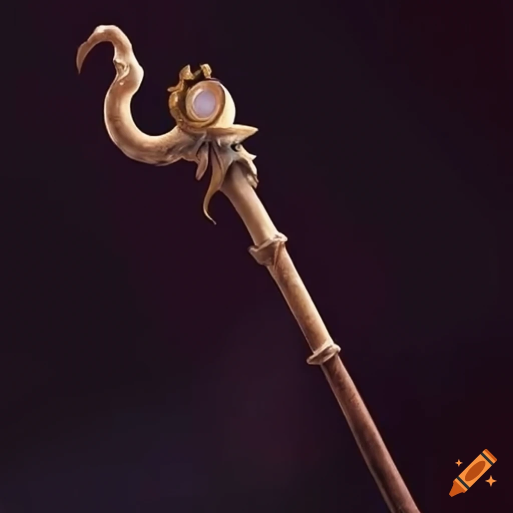 Magic staff for dnd (dungeons and dragons) on Craiyon