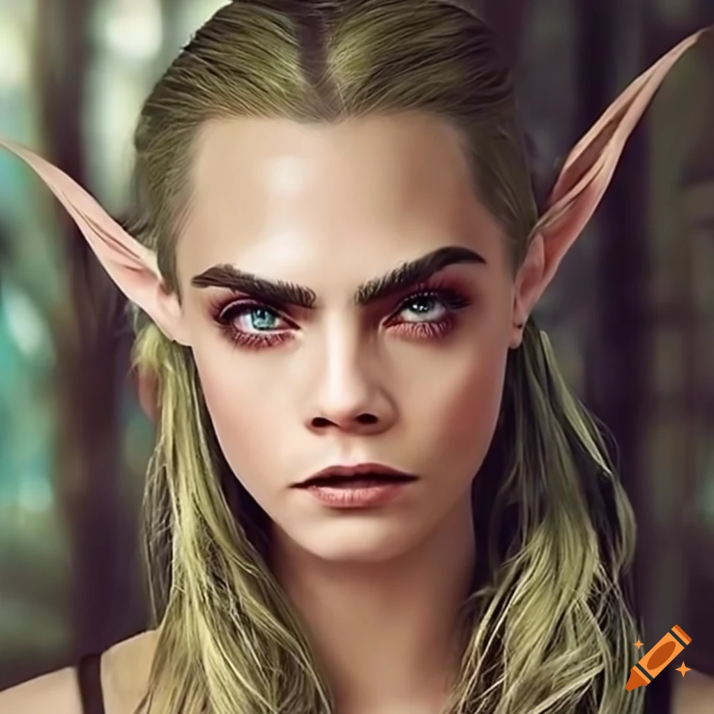 Cara delevingne as a fantasy elf