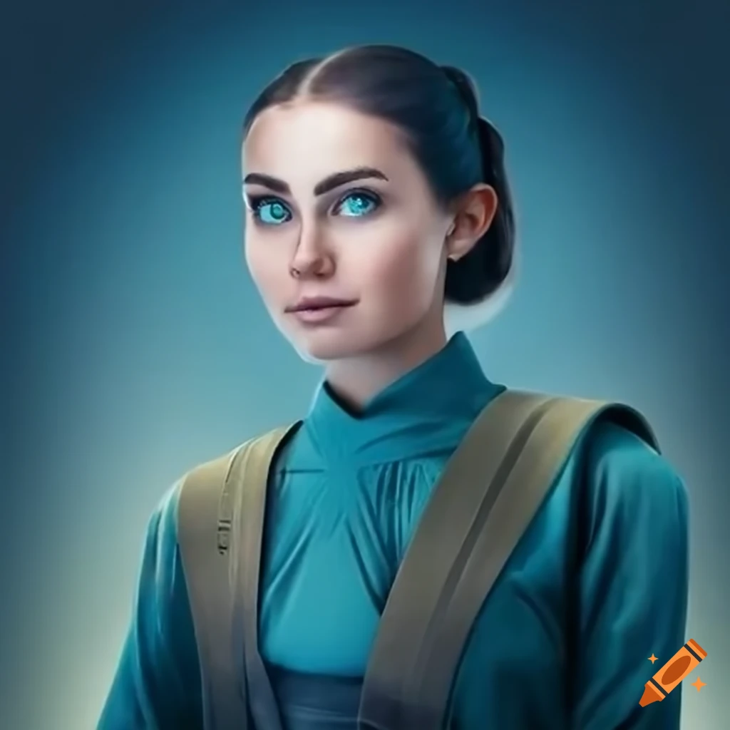 Young woman trader from star wars on Craiyon