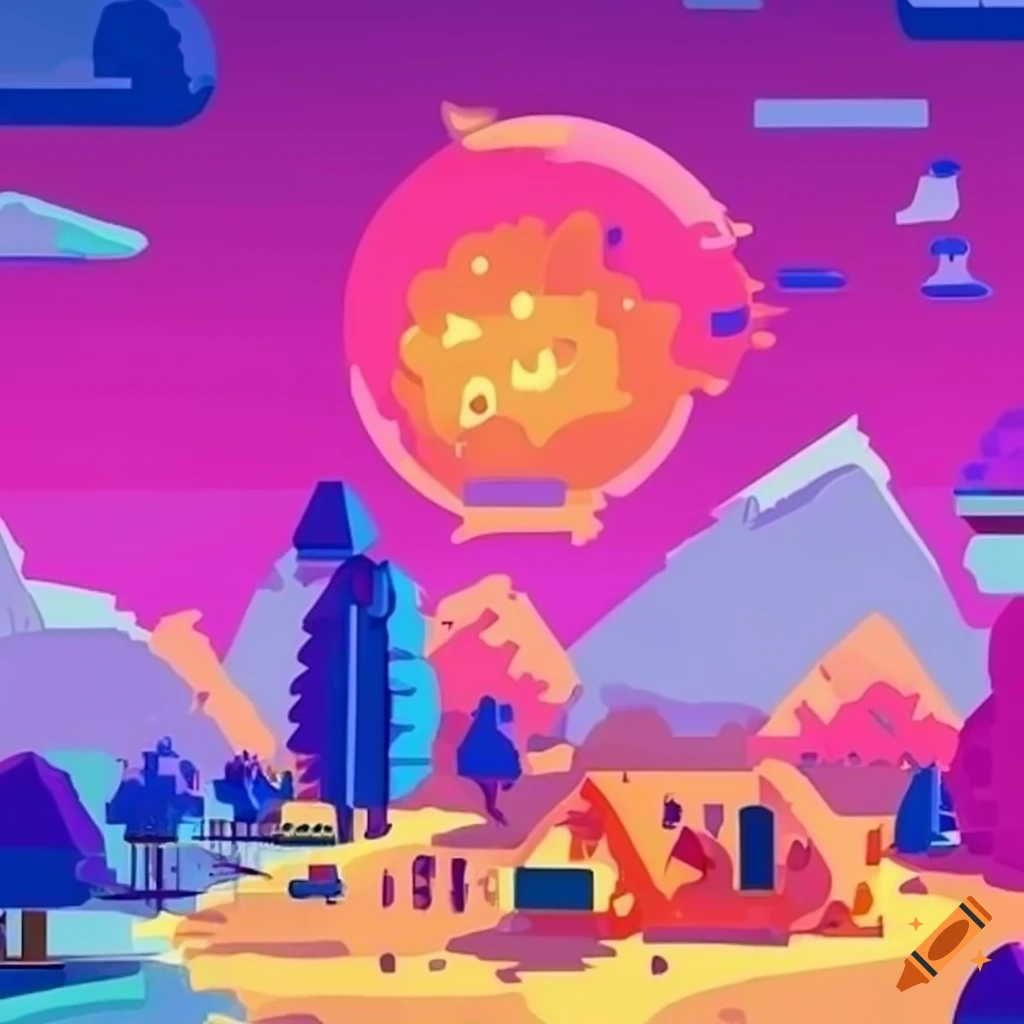 Kurzgesagt logo on Craiyon