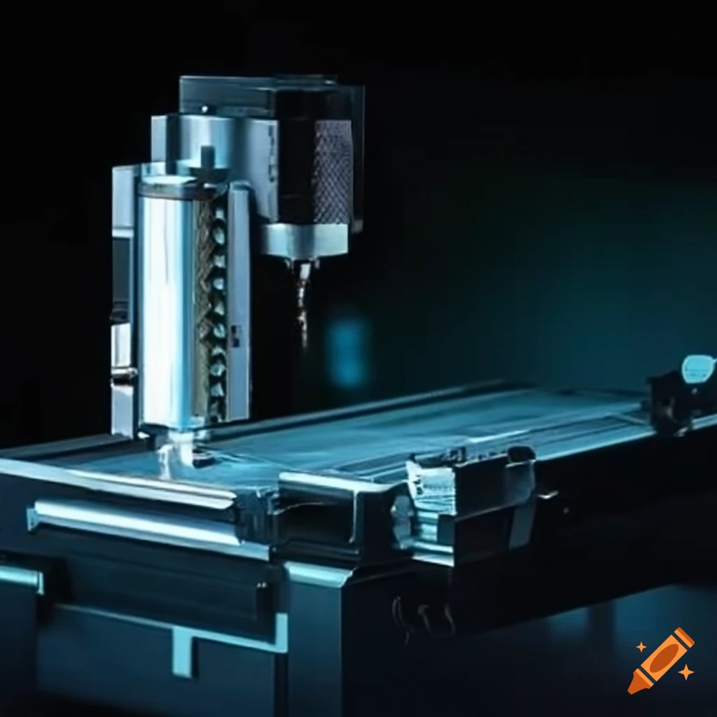 Conventional milling machine with control panel on Craiyon