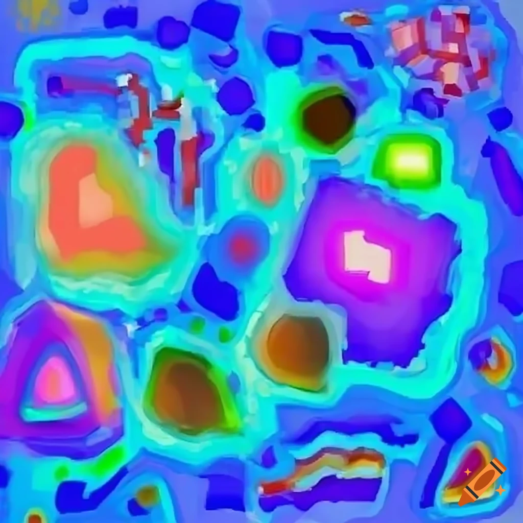 Artwork of blended minecraft elements on Craiyon