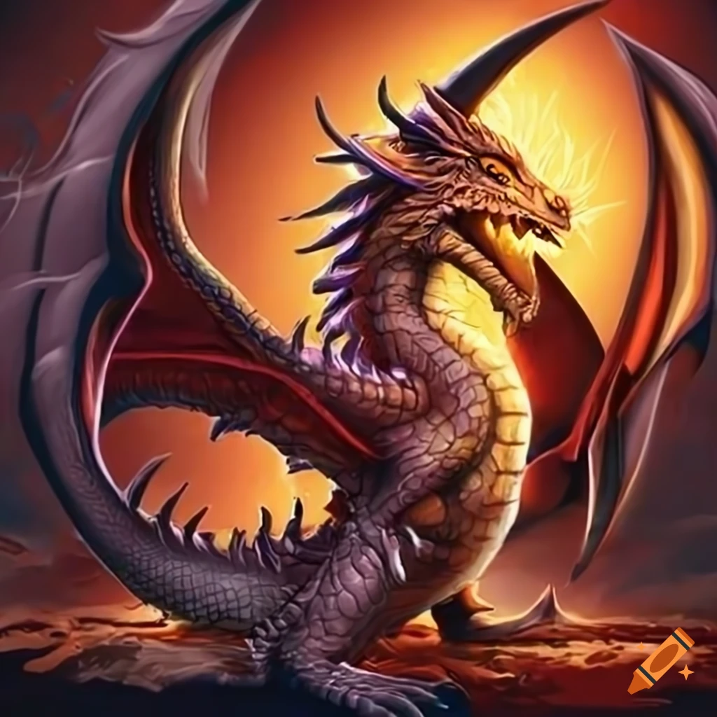 A new type of dragon on Craiyon