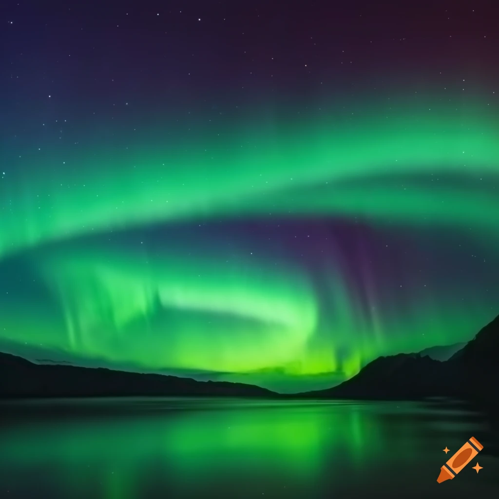 Stunning aurora borealis