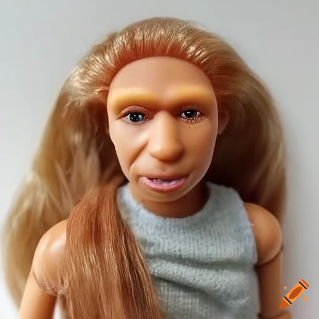 Neanderthal barbie doll