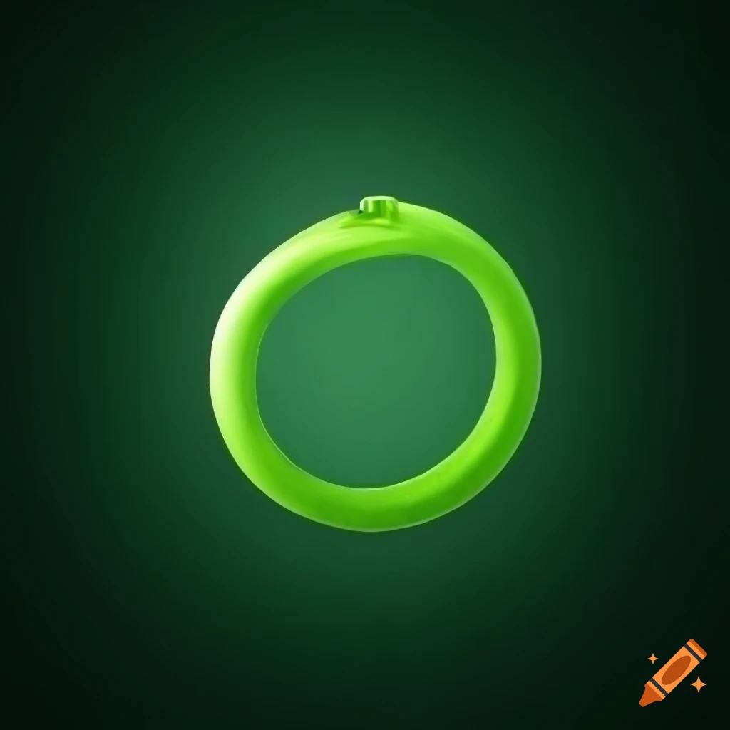 Hyper-realistic depiction of a green ouroboros on Craiyon