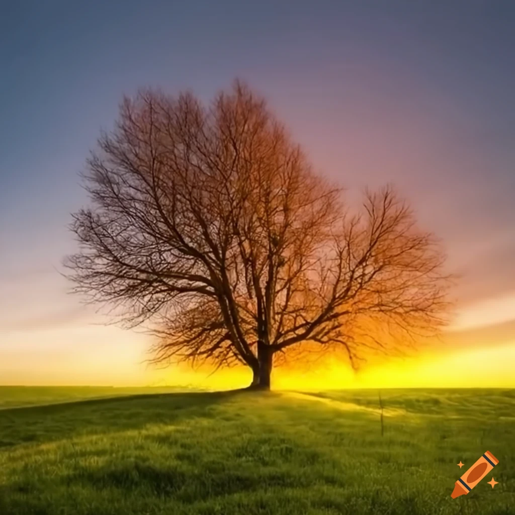 Landscape with 20 trees on Craiyon