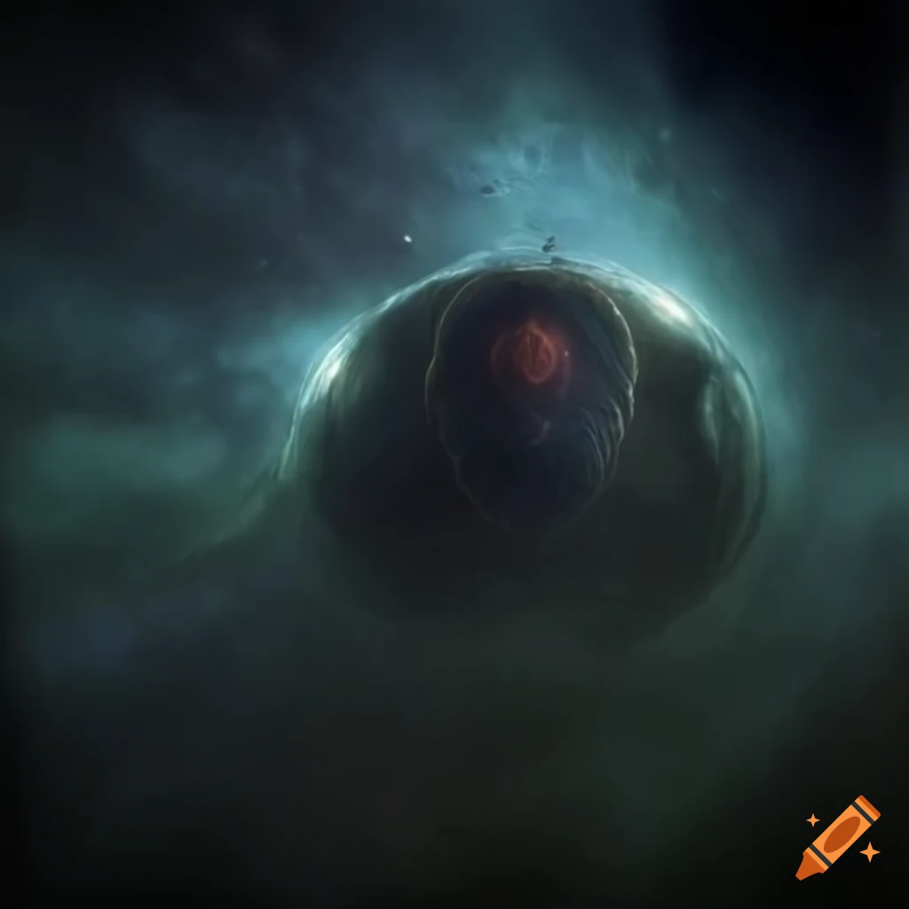 Star-spawn of cthulhu glowing high resolution on Craiyon