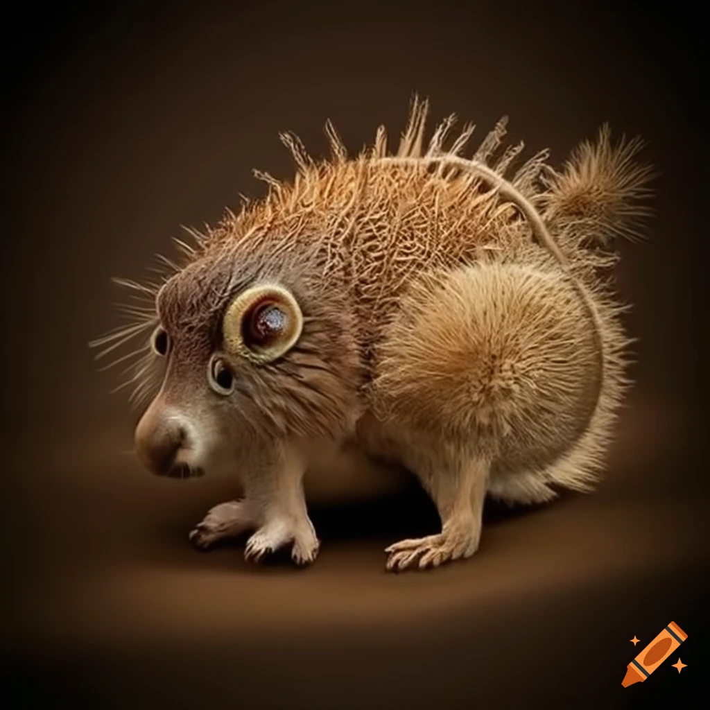 Garden with mutated animals and plants in bio art on Craiyon