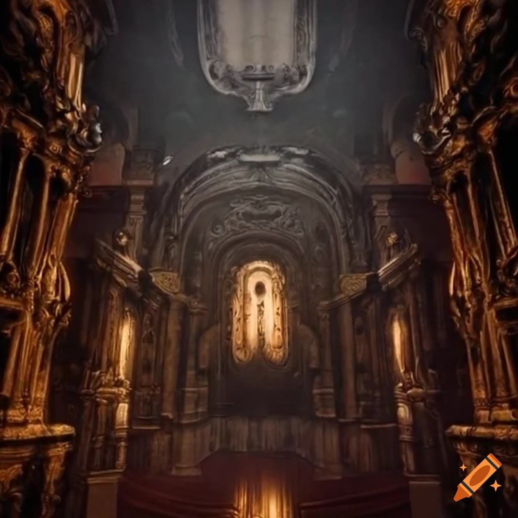 Imaginative temple room for elven ritual master on Craiyon