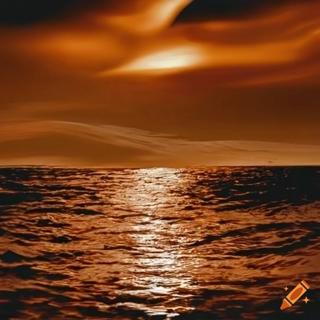 Brown sea water on Craiyon