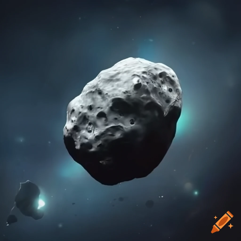 Asteroid in space on Craiyon
