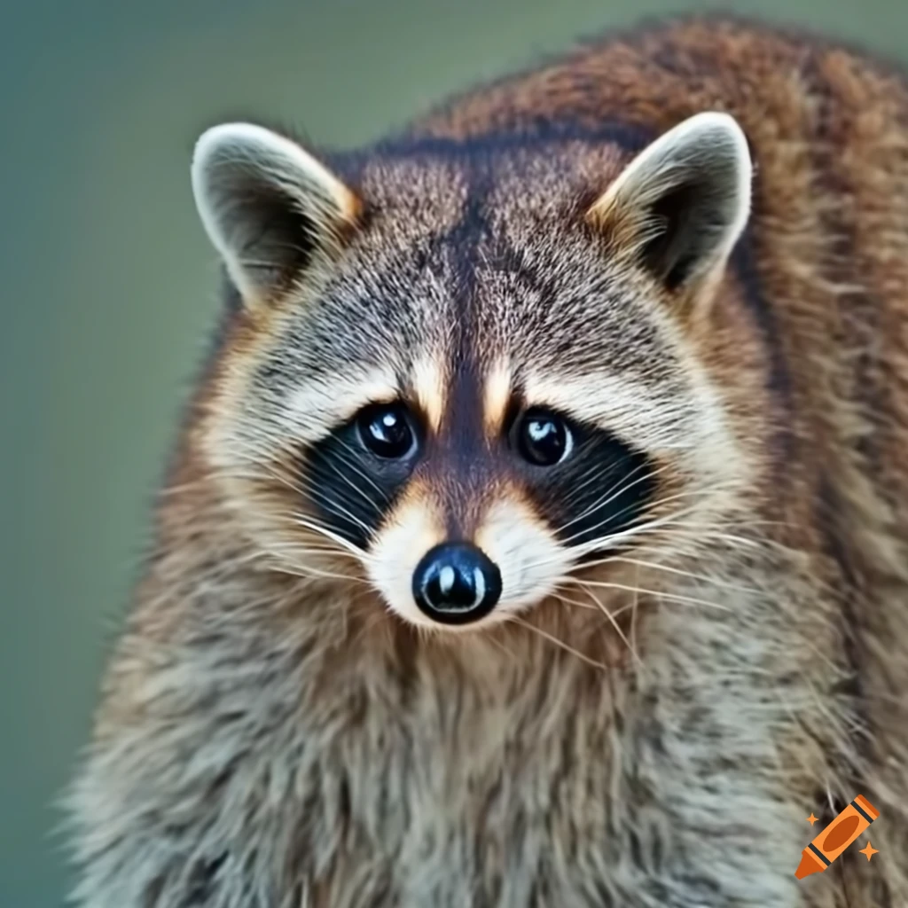 Raccoon on a roof on Craiyon
