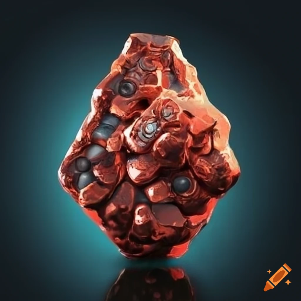 Close-up of iron element on Craiyon