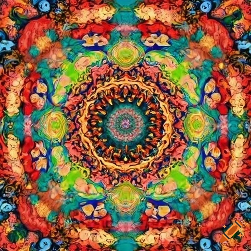 Illusionary patterns on Craiyon