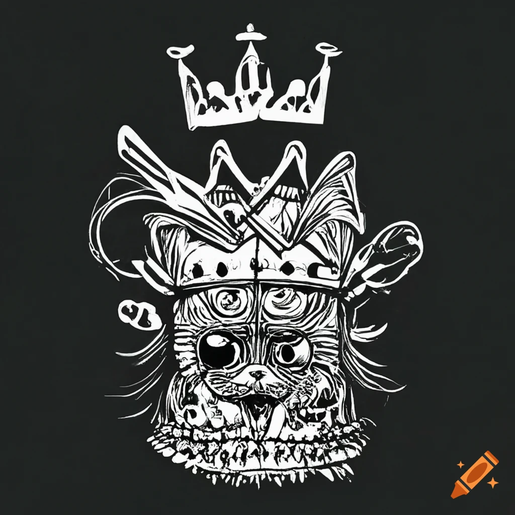 Vibrant poster art of the king kitty band on Craiyon