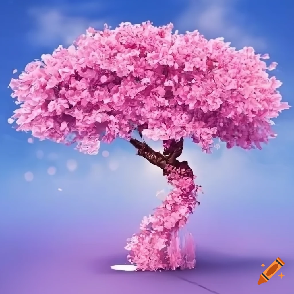 Cherry blossom tree on Craiyon