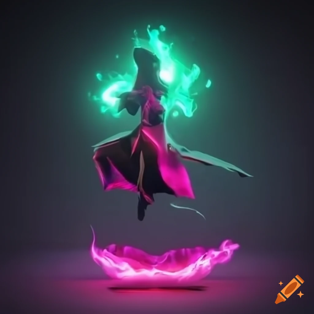 3d render of a robot wizard casting lightning spell on Craiyon