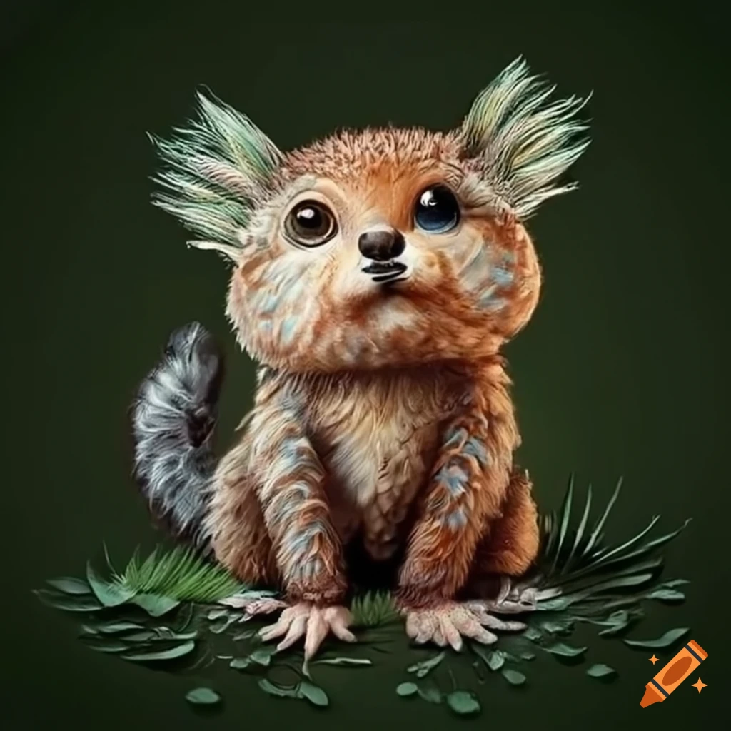 Cute animals in the forest
