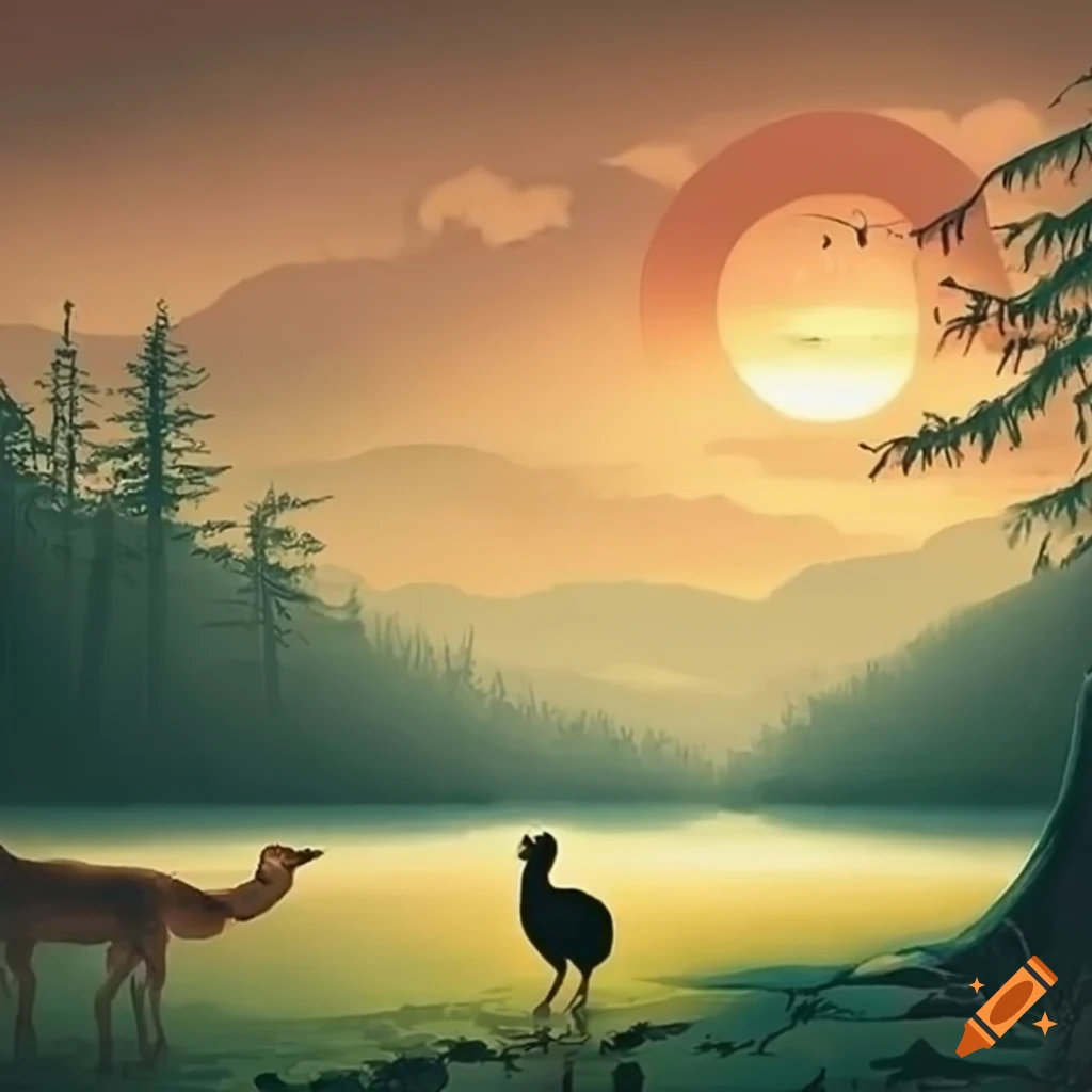 Paisaje con animales