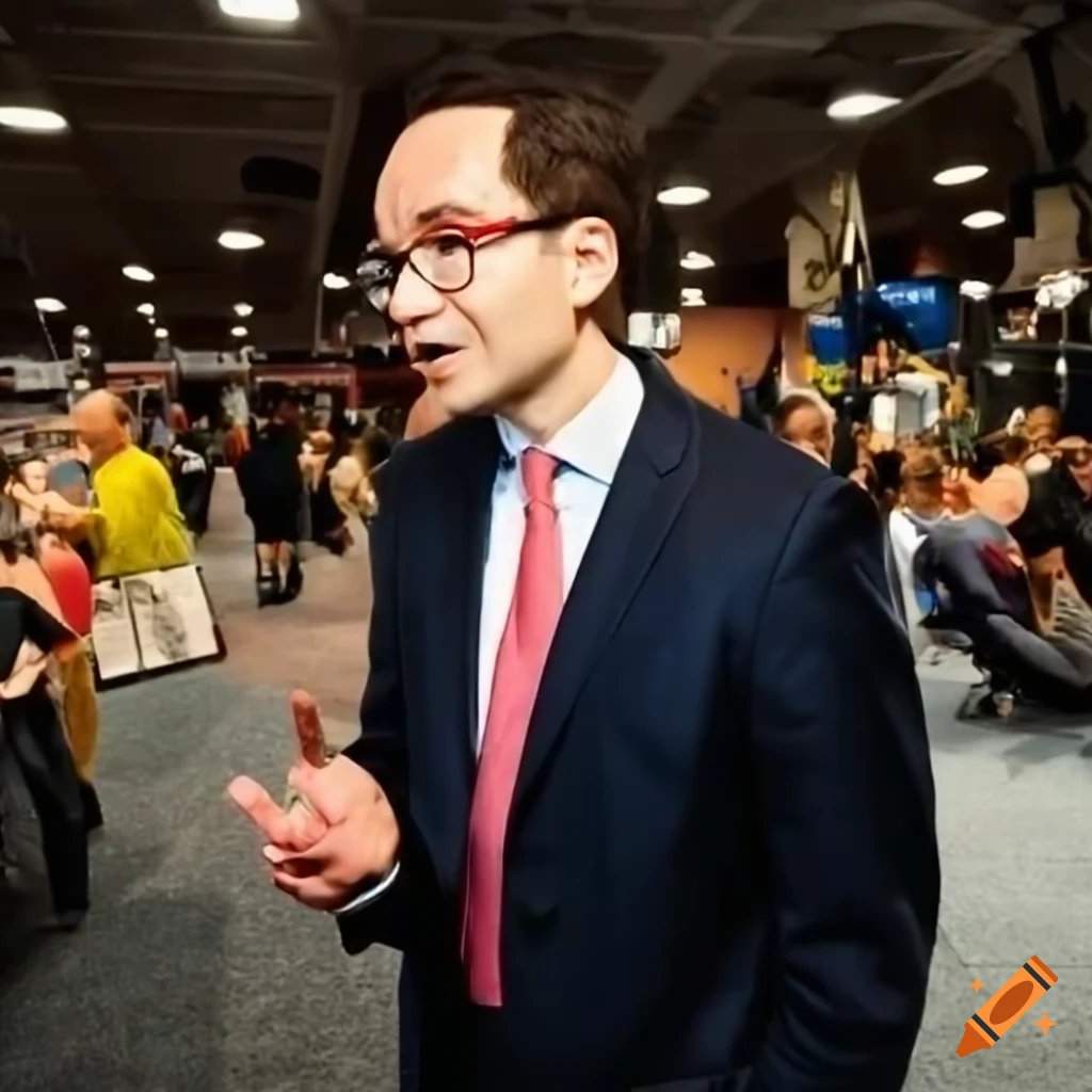 Pierre Poilievre as Milhouse VanHouten speaking at a comic book ...