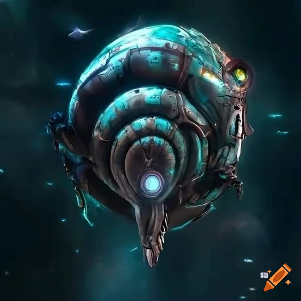 Image of a futuristic space mecha alien