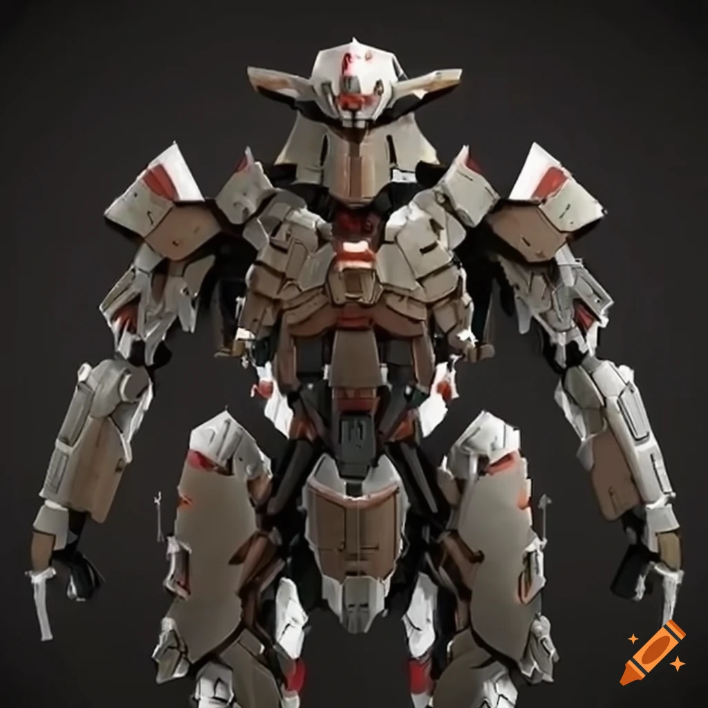 Chinese-inspired mecha design on Craiyon