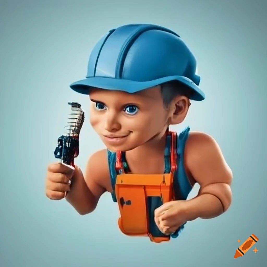 Electrician working on an electrical project on Craiyon