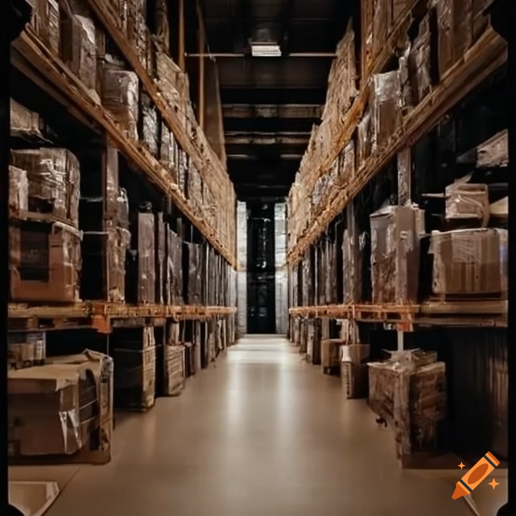Food warehouse interior on Craiyon