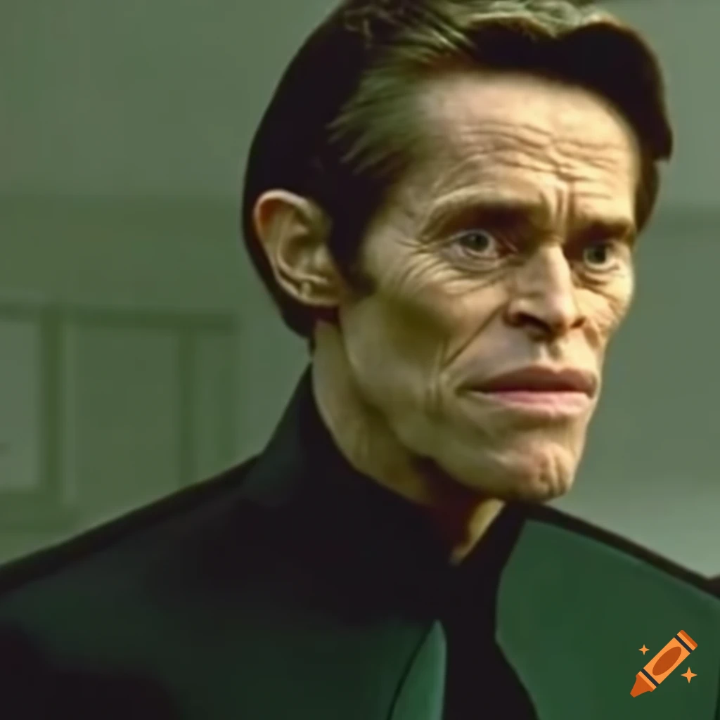 Willem dafoe in the matrix on Craiyon