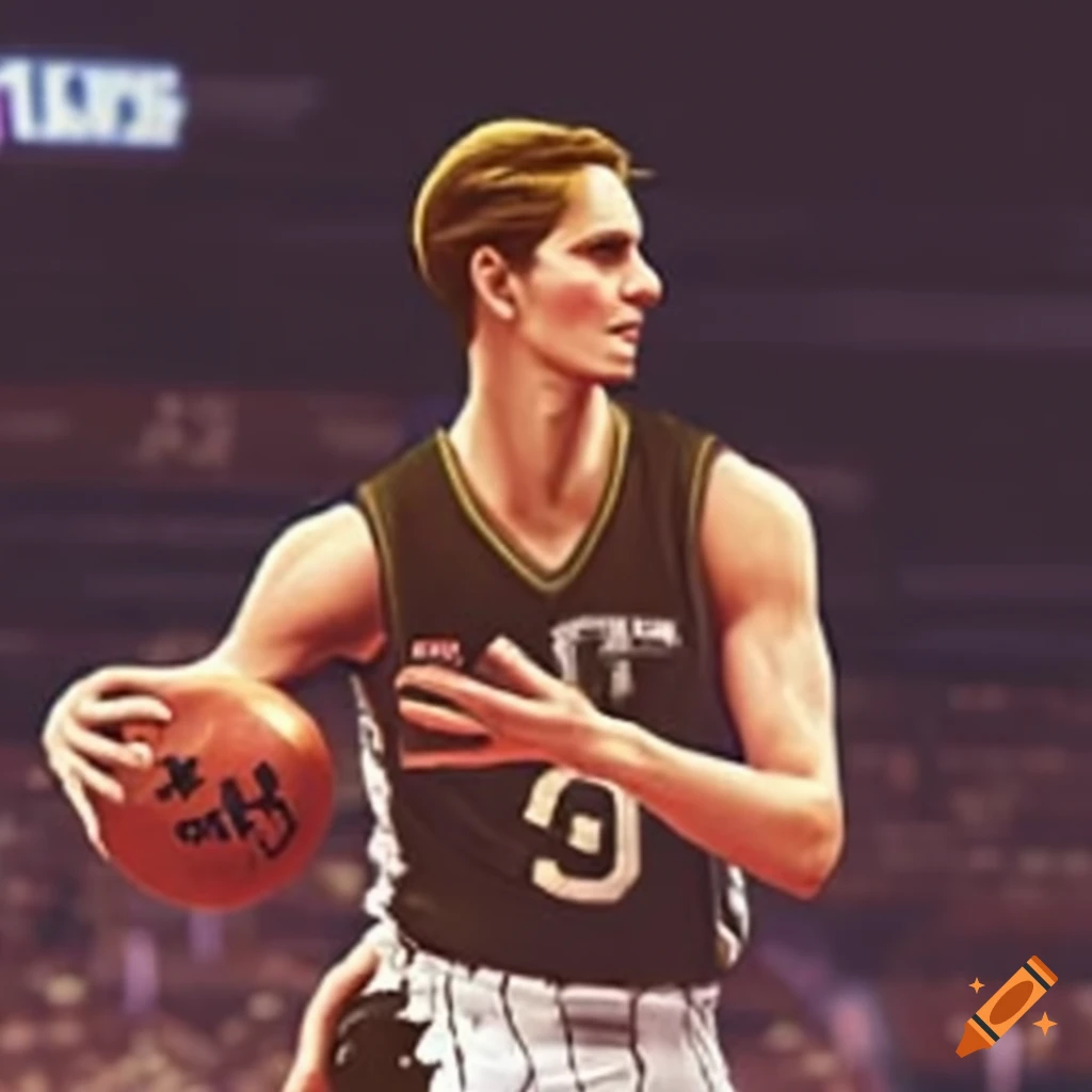 Larry bird brushing teeth on Craiyon