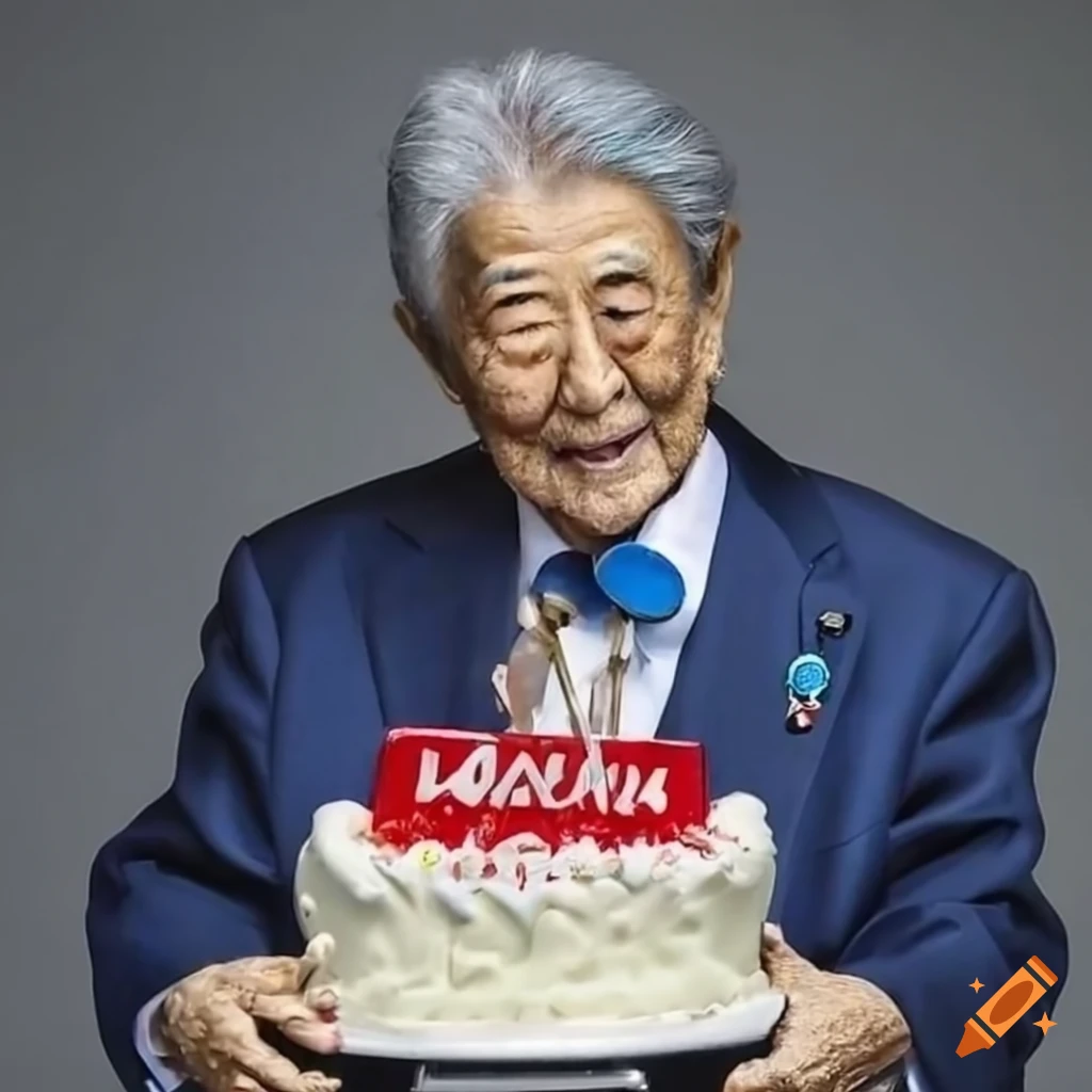 Shinzo Abe Celebrating His 90th Birthday On Craiyon
