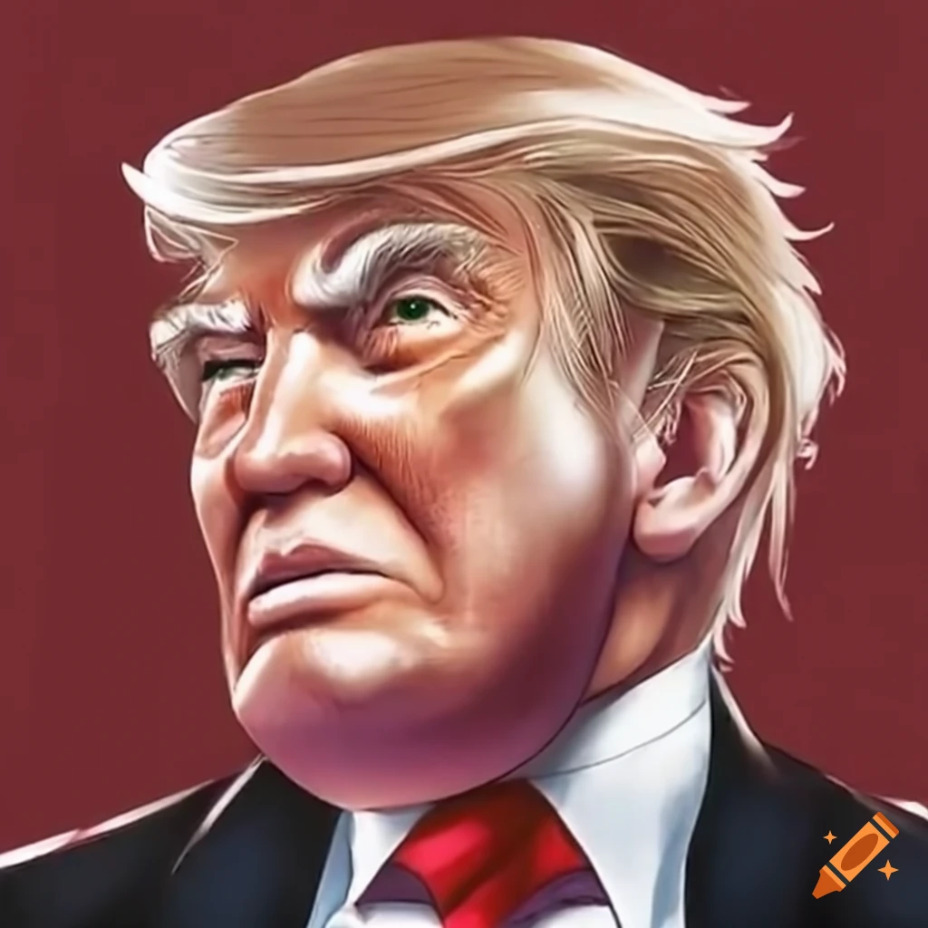 Shinzo abe with donald trump in 70s-80s anime style on Craiyon