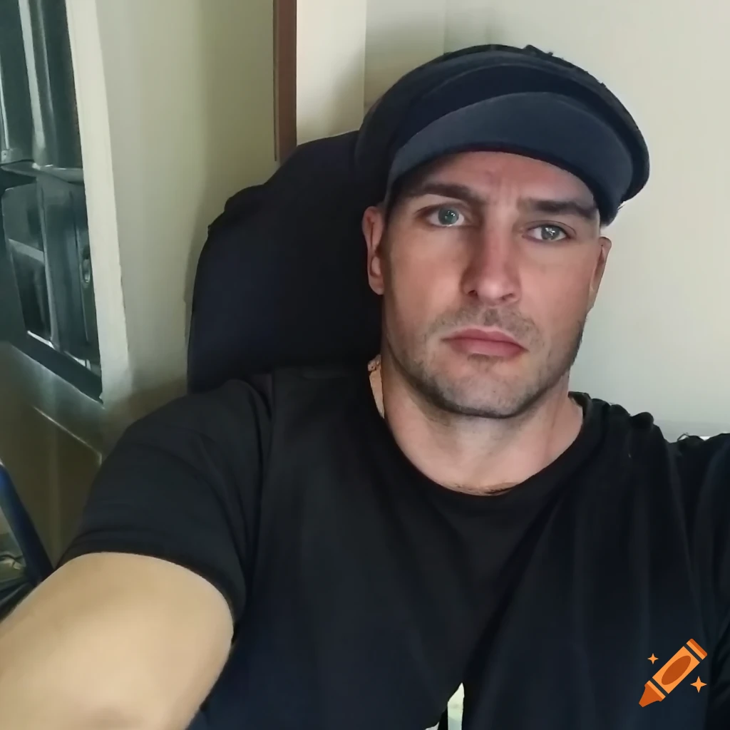 Selfie of a rugged man